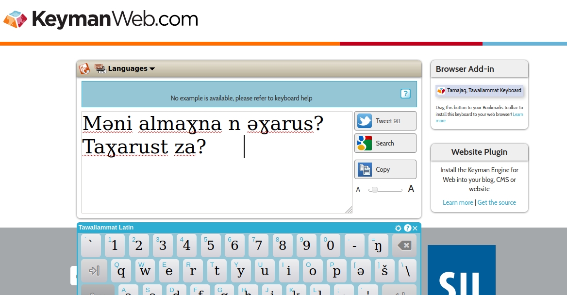 The Simplest Way to Type in Tamajaq – Tamajaq.com